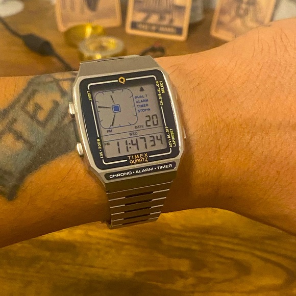 Timex | Accessories | Timex Lca Q Reissue Vintage Watch Digital Timex ...